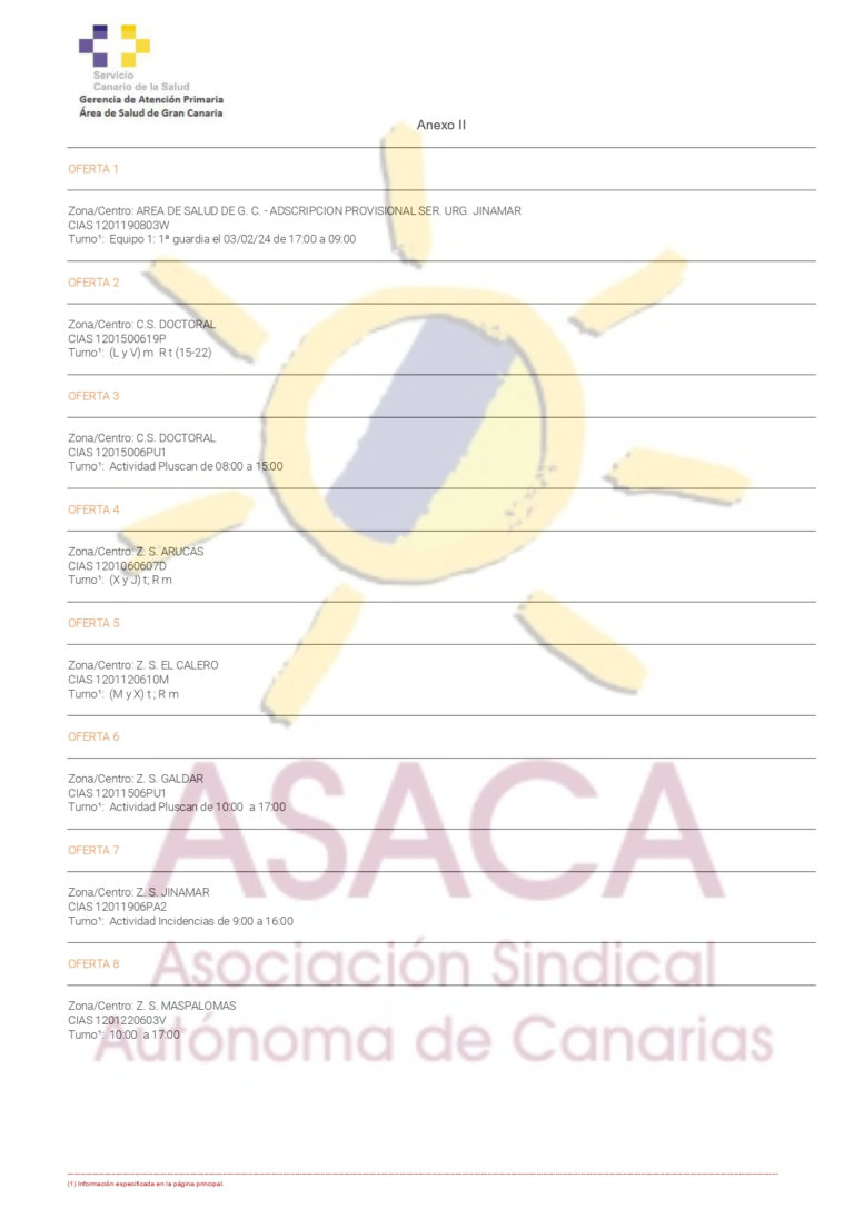 APGC OFERTA INTERINIDADES ENFERMERÍA – ASOCIACIÓN SINDICAL AUTÓNOMA DE ...